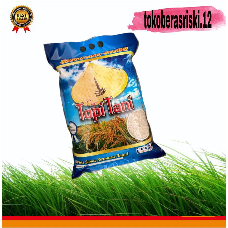 Jual RJ-BERAS PREMIUM CAP TOPI TANI-5KG | Shopee Indonesia