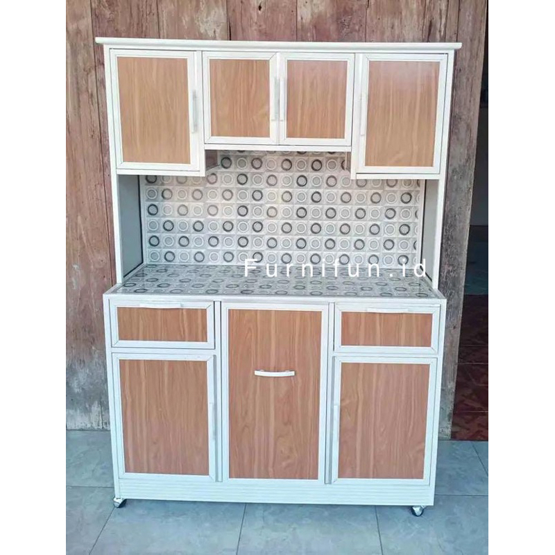 Jual Kitchen Set / Rak Piring Kombinasi Acp / Rak Piring Aluminium ...