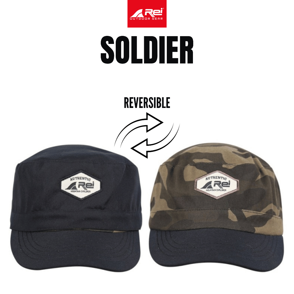 Jual Rei Topi Pria Soldier 2 in 1 Hat Arei Outdoorgear Topi Reversible ...