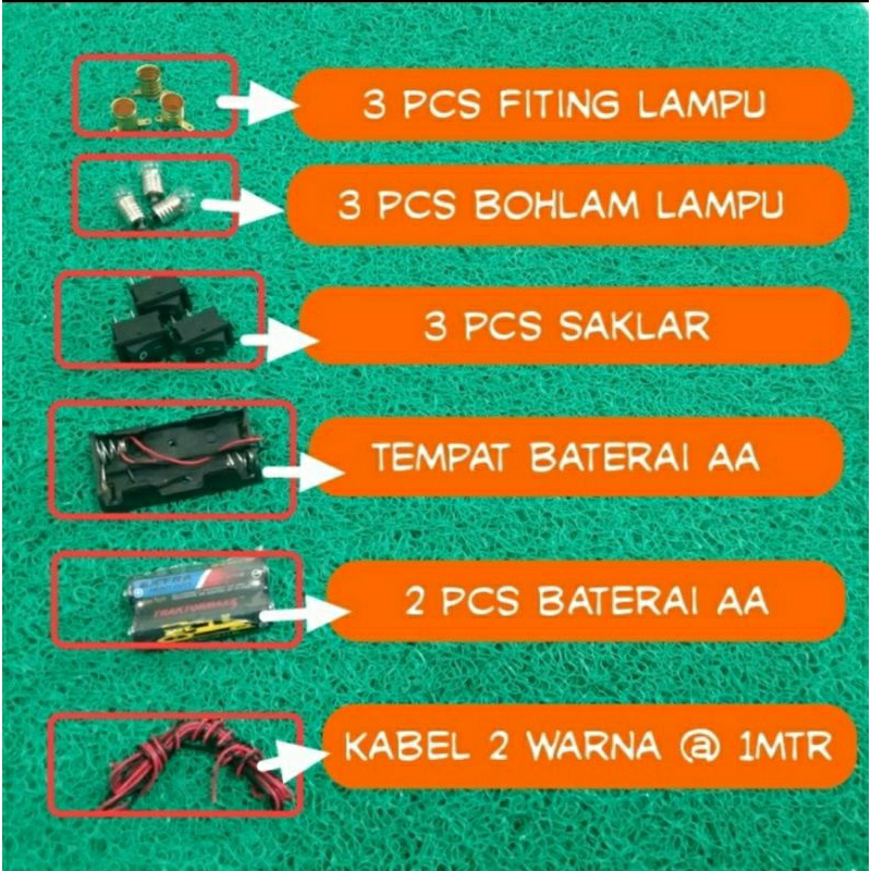 Jual lampu paket praktek praktikum prakarya anak sekolah sd smp sltp ...