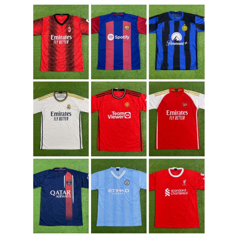 Jual JERSEY SEPAK BOLA CLUB EROPA 2023 / 2024 PREMIUM | Shopee Indonesia