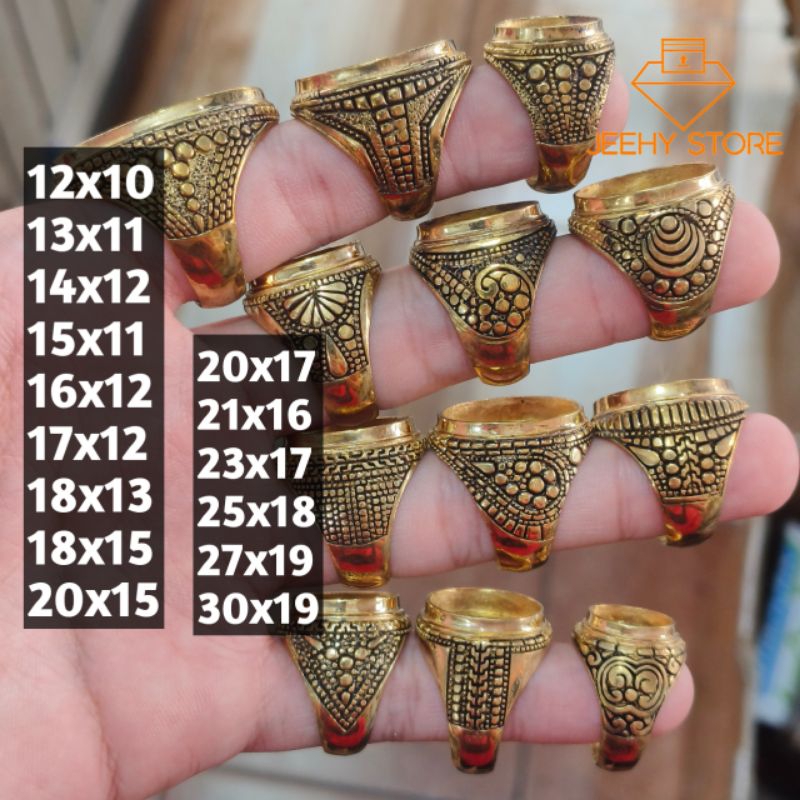 Jual ECERAN RING KUNINGAN SARI MOTIF | Shopee Indonesia