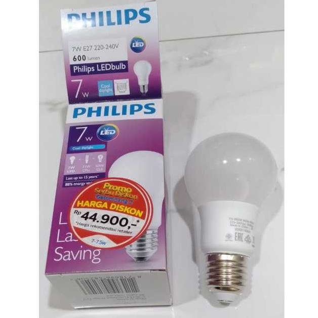 Jual Lampu LED BUlb 7 watt Philips | Shopee Indonesia