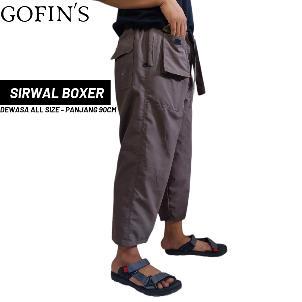 Jual Celana Sirwal Boxer Sirwal Cargo Pria Dewasa | Shopee Indonesia