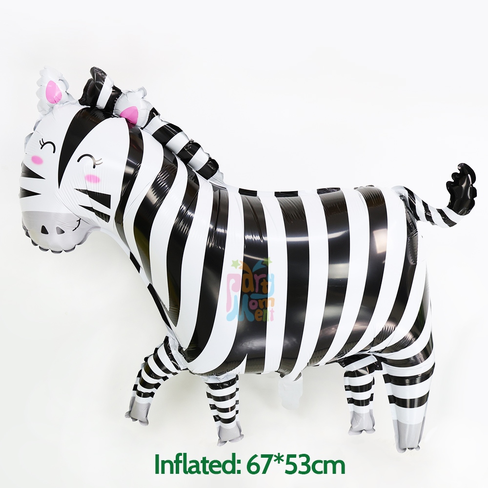 Jual Besar Balon Foil Hewan Kartun Lucu Jerapah Gajah Monyet Balon ...