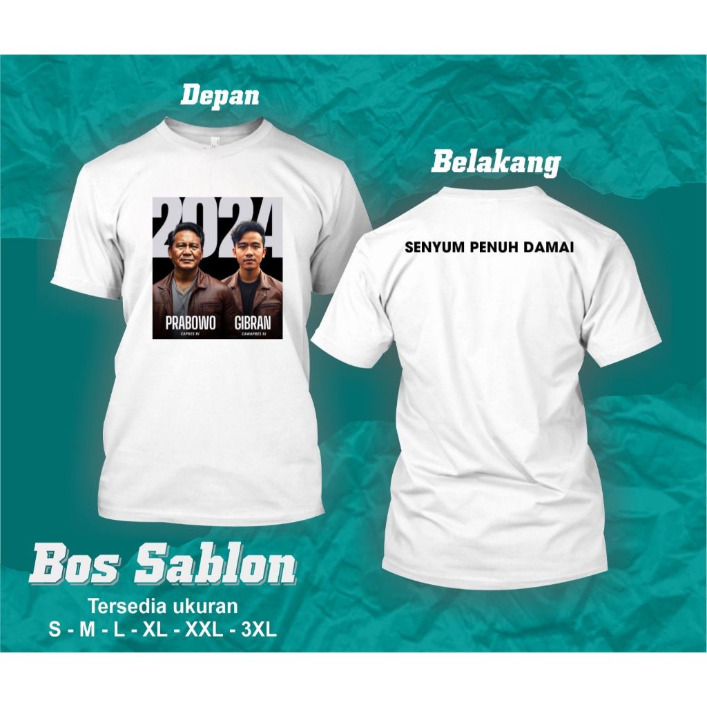 Jual Bossablon - Kaos Prabowo Gibran Kaos Capres 2024 Kaos Prabowo ... Jual Bossablon - Kaos Prabowo Gibran Kaos Capres 2024 Kaos Prabowo ...
