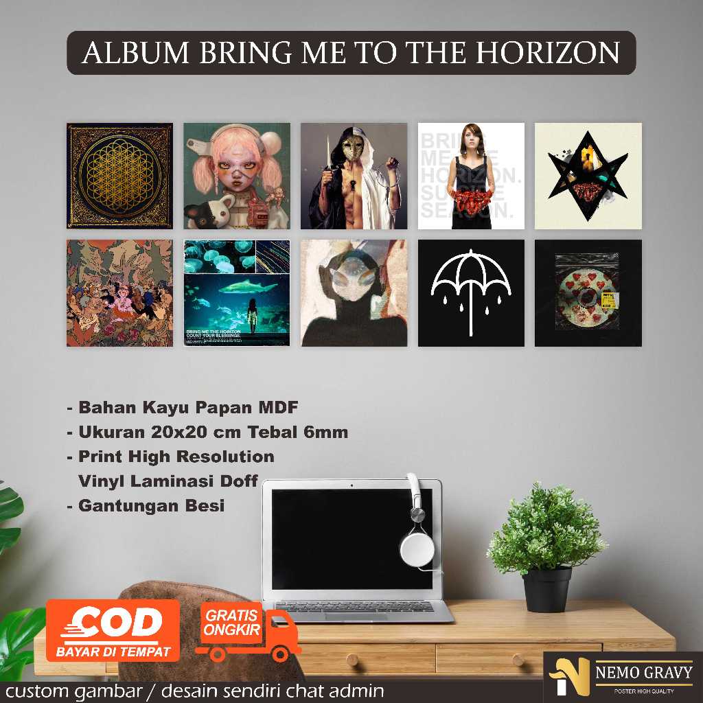 Jual POSTER KAYU ALBUM BAND BMTH | Shopee Indonesia