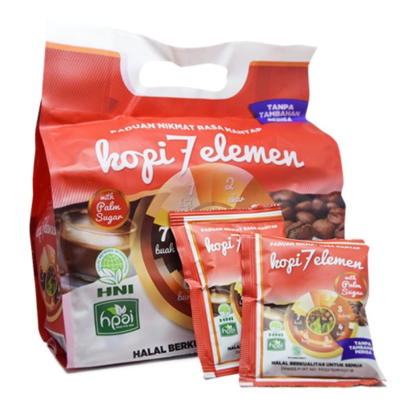 Jual Kopi 7 Elemen / KOPI SEVEL 7 ELEMEN isi 20 sachet original ...