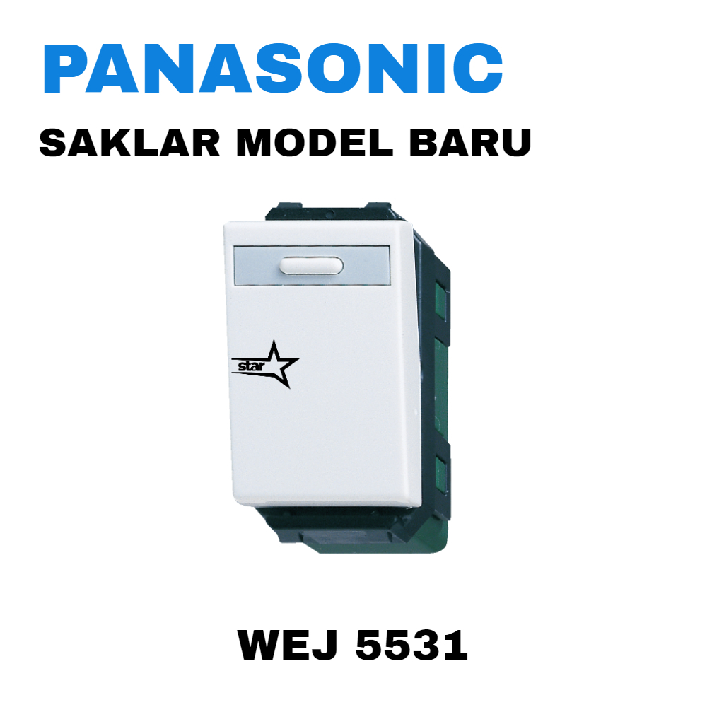 Jual Saklar Panasonic WEJ 5531 Model Baru (1 PCS) | Shopee Indonesia