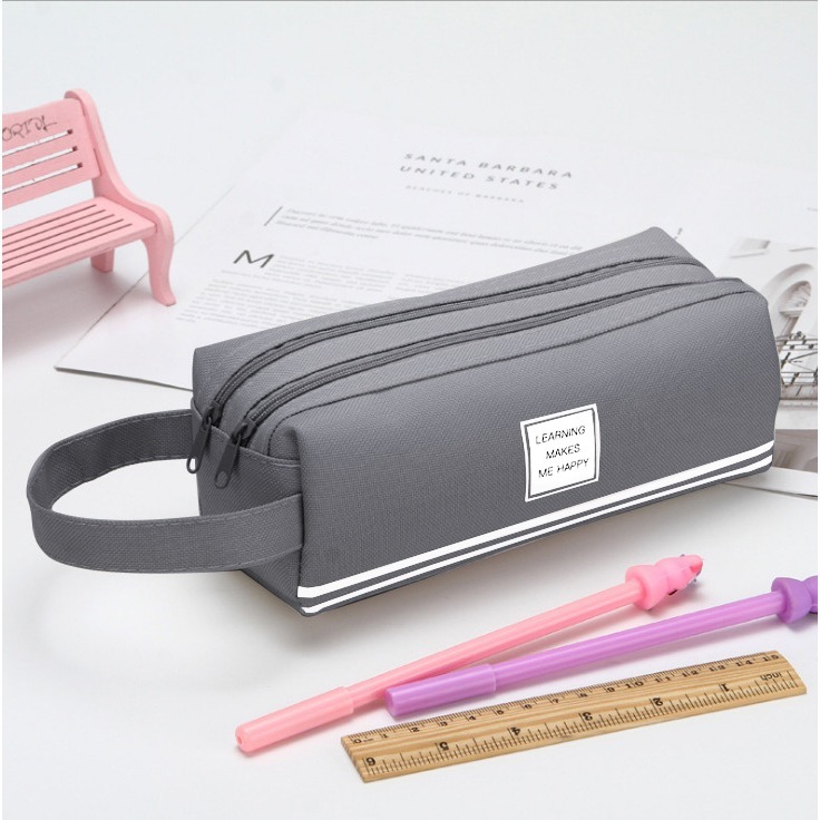 Jual ( 27AN.ID ) Kotak Pensil H561 Dan Stationery Dual Zipper H561 ...
