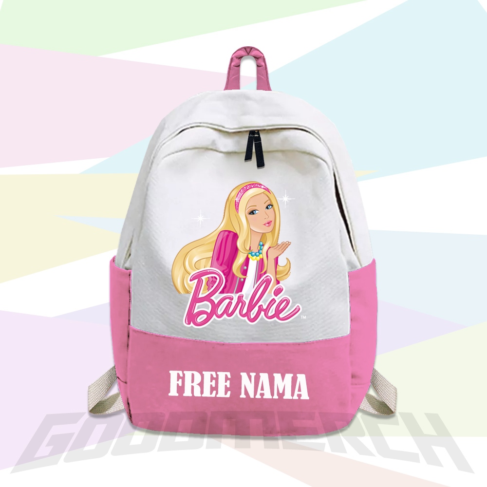 Jual TAS RANSEL ANAK BARBIE / TAS ANAK TK SD MOTIF BARBIE / FREE CETAK ...