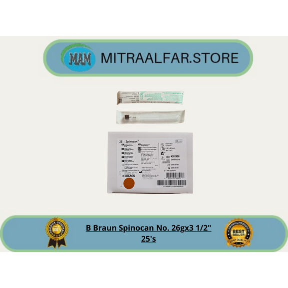 Jual Spinocan No. 26gx3 1/2" B Braun Isi 25 pcs/Box | Shopee Indonesia