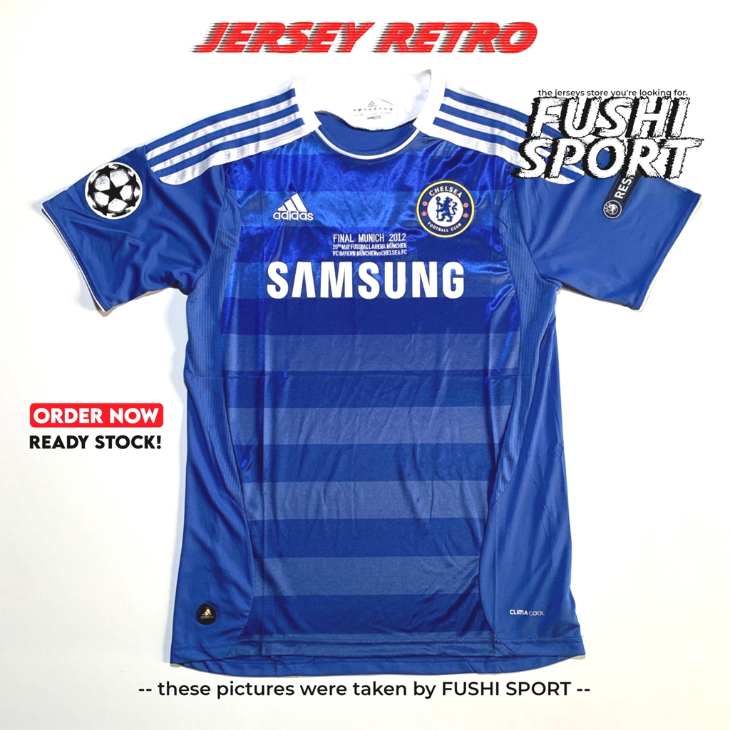 Jual RETRO | Jersey Baju Bola Chelsea Home Final Munich 2011 2012 Grade ...