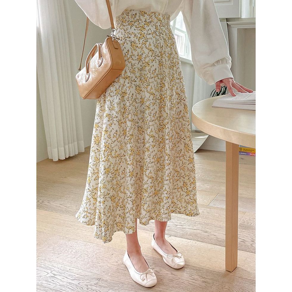 Jual nolabels | ROK FLORAL MOTIF BUNGA KECIL | FLORAL SKIRT | FLORA ...