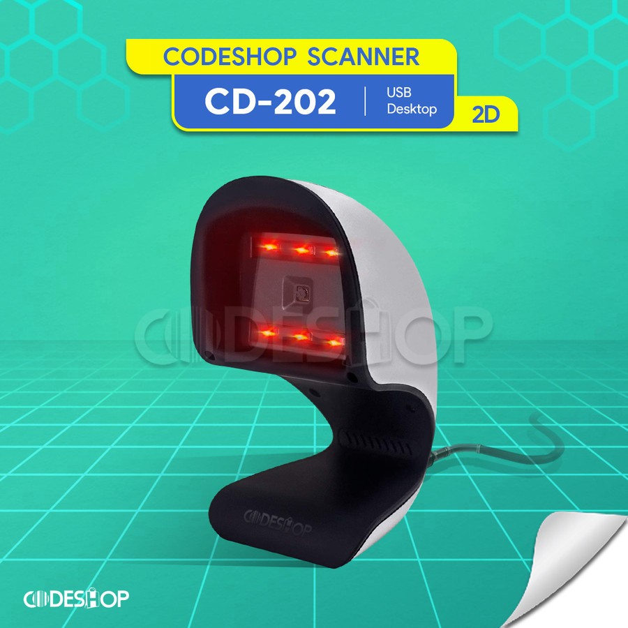 Jual Barcode Scanner Codeshop CD-202 Handfree Area Imaging USB Desktop ...