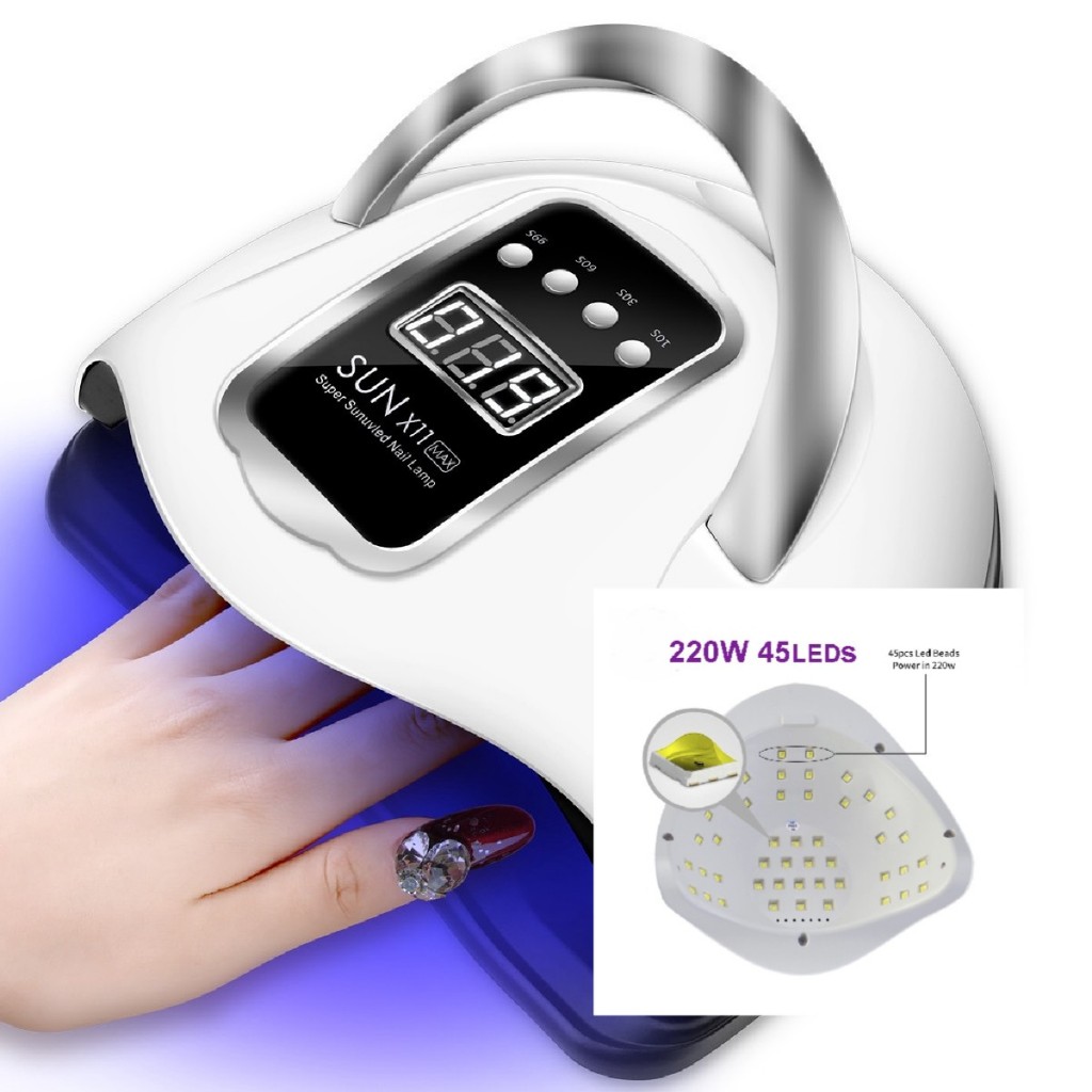 Jual 【100% Original】NEW SUN X11/ SUN X10 Max 280W 66Leds Dalam Full Hitam Lampu Pengering Kutek ...