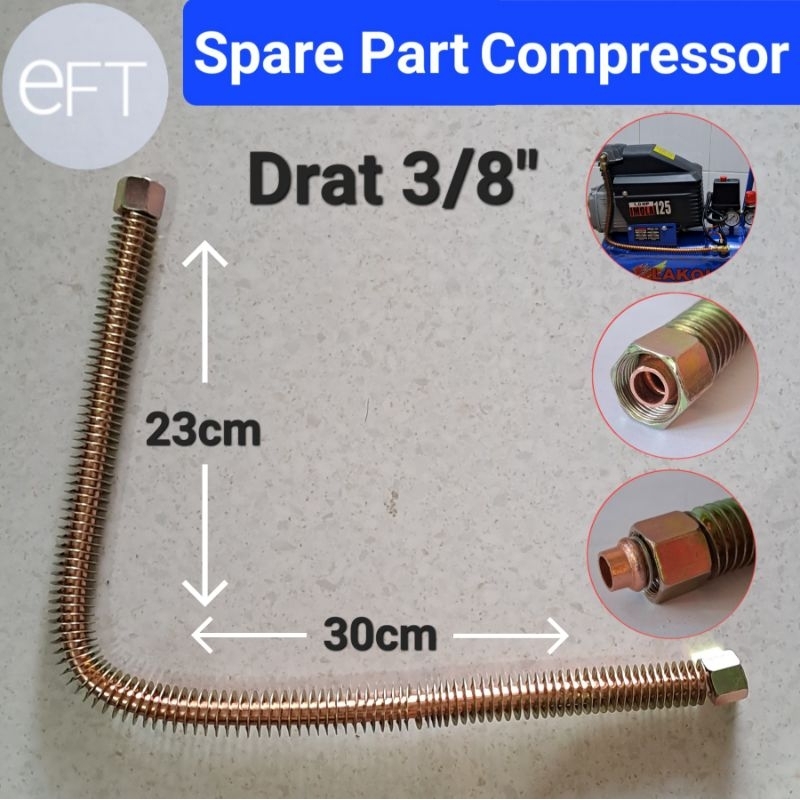 Jual Discharge pipa Compressor 1hp 24/25 Liter | Shopee Indonesia
