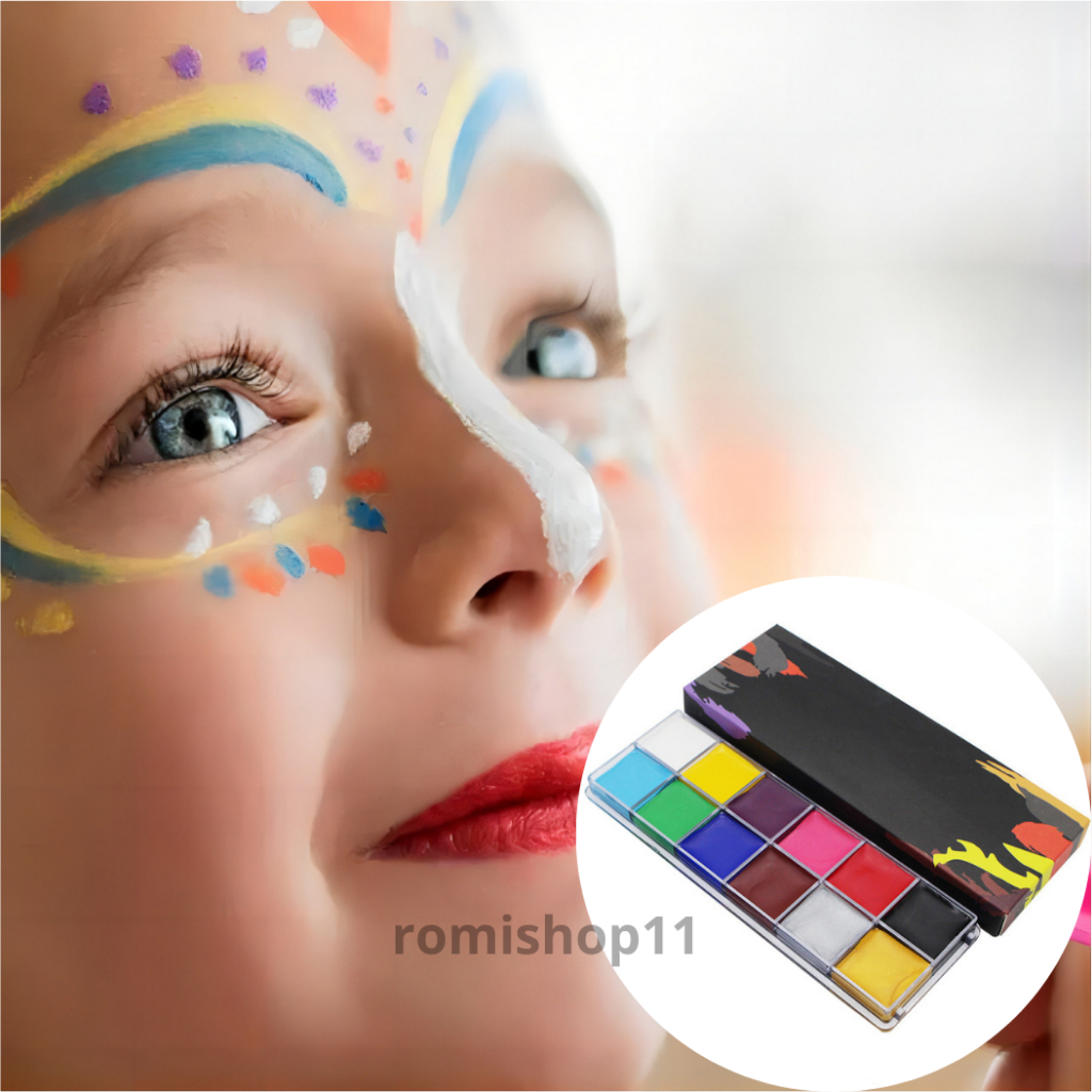 Jual 10. 10 SALE Face Body Painting Art 12 warna Cat Wajah READY free ...
