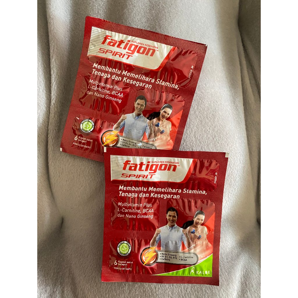 Jual Fatigon Spirit Multivitamin Strip isi 6 Kapsul | Shopee Indonesia