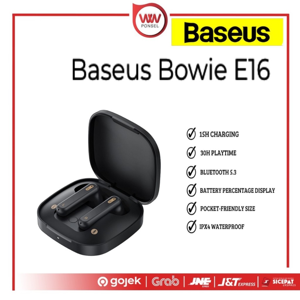 Jual Baseus Bowie E16 True Wireless Bluetooth Earphone TWS Mini Earbuds ...