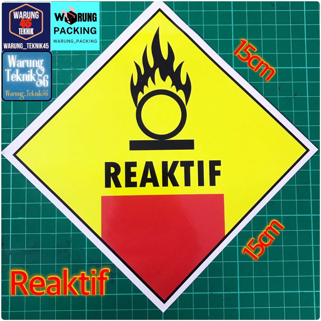 Jual Stiker Sticker Label Tanda Simbol K3/ Limbah B3/ Tong Keranjang ...