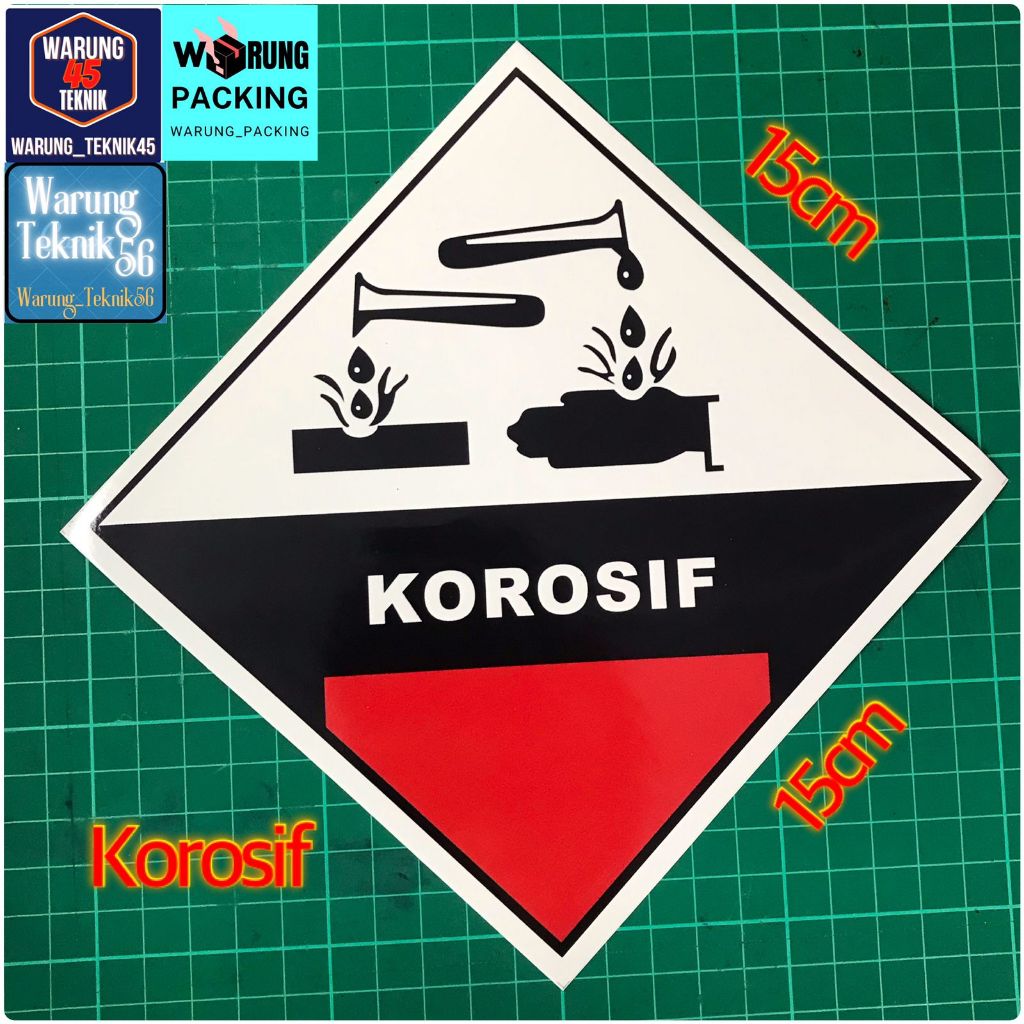 Jual Stiker Sticker Label Tanda Simbol K3/ Limbah B3/ Tong Keranjang ...