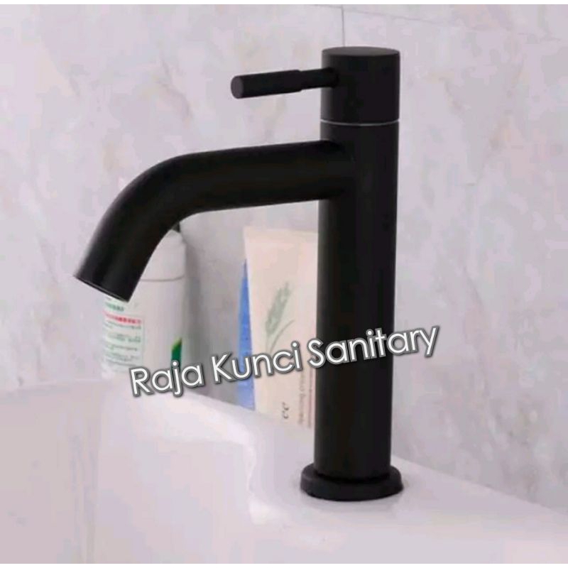 Jual Kran Wastafel Hitam Black Stainless SUS 304 Tebal/Kran Wastafel ...