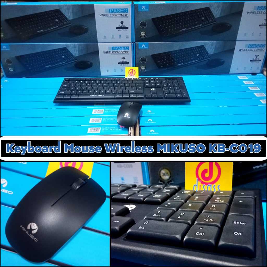 Jual PAKETAN KEYBOARD MOUSE WIRELESS MIKUSO KB C019 - DISASS JOGJA | Shopee Indonesia