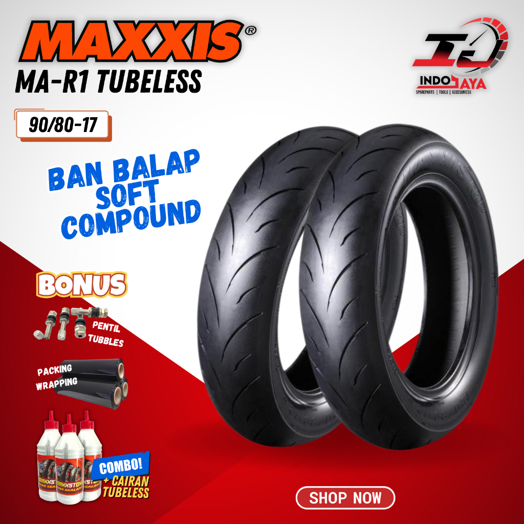 Jual [BAYAR DI TEMPAT] BAN MAXXIS MA-R1 SOFT COMPOUND TUBELESS 90/80-17 ...