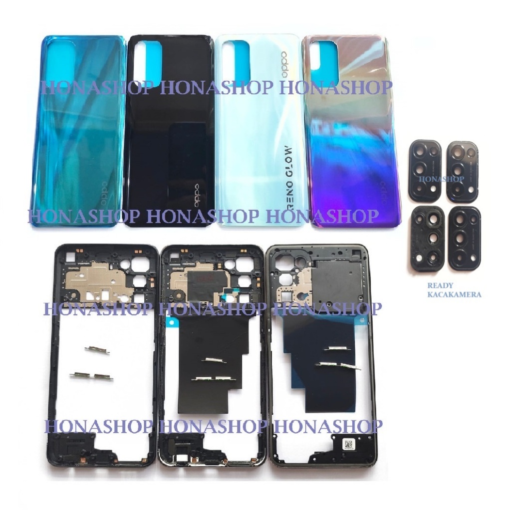 Jual TULANG BACK CASING HOUSING FULLSET OPPO RENO 5 4G CPH2159 TUTUPAN ...