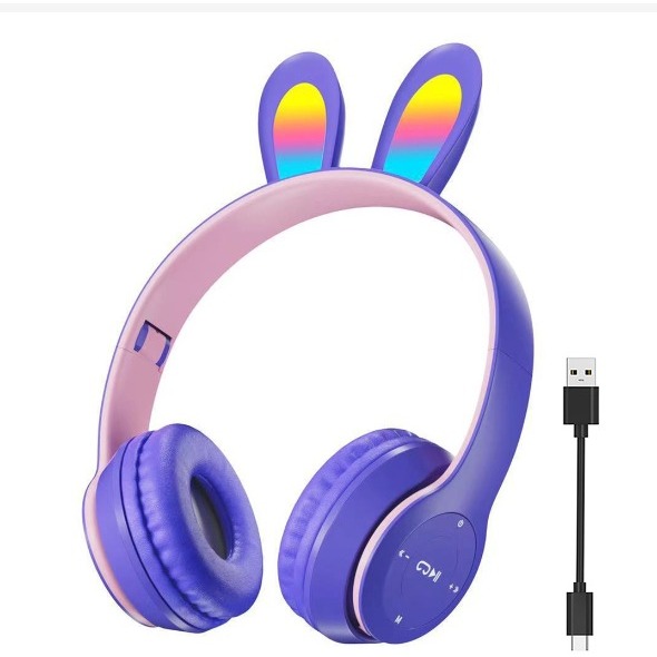 Jual Headphone Wireless Telinga Kelinci Bluetooth V5.3 Headset Full ...