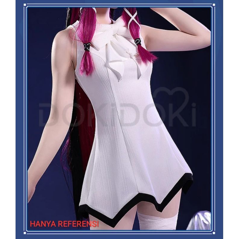 Jual Columbina Damselette Genshin Impact Fatui Harbinger Dress Cosplay Costume Maker | Shopee ...