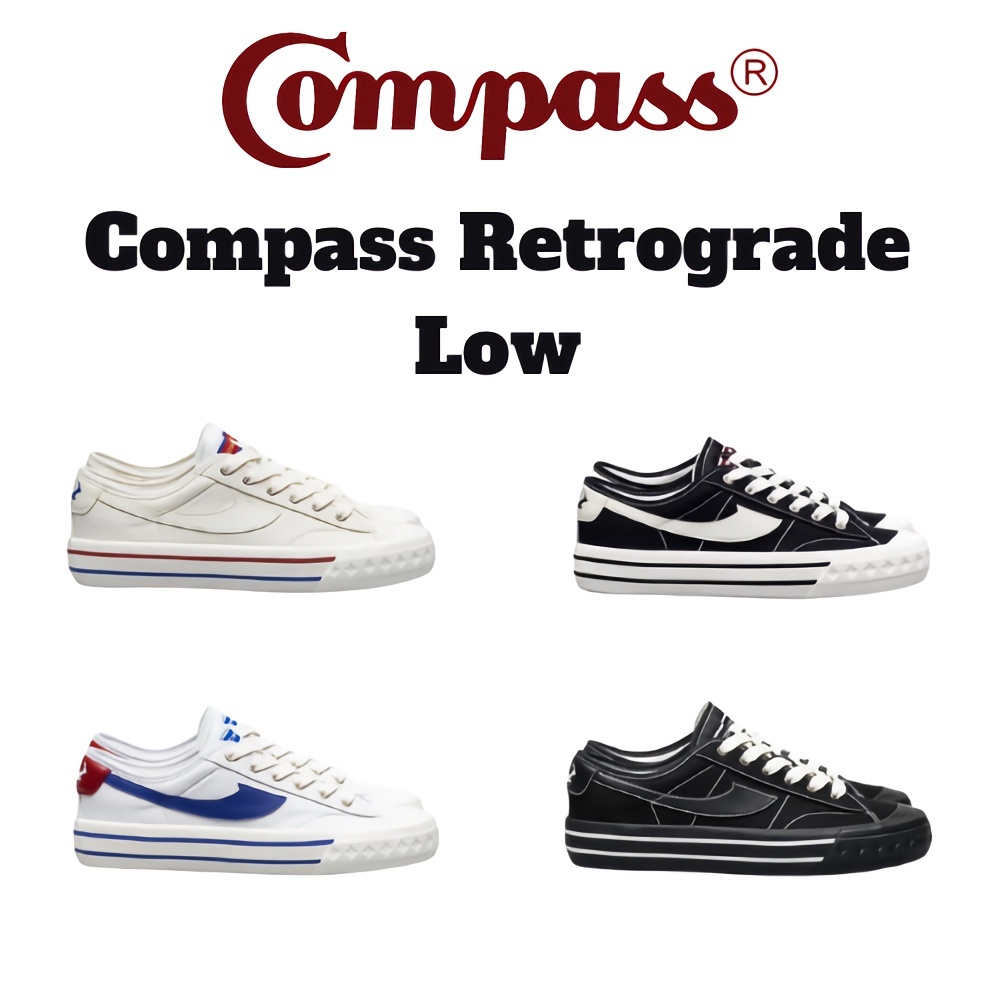 Jual COMPASS RETROGRADE LOW WHITE BLUE SEPATU COMPAS RETRO PUTIH BIRU ...