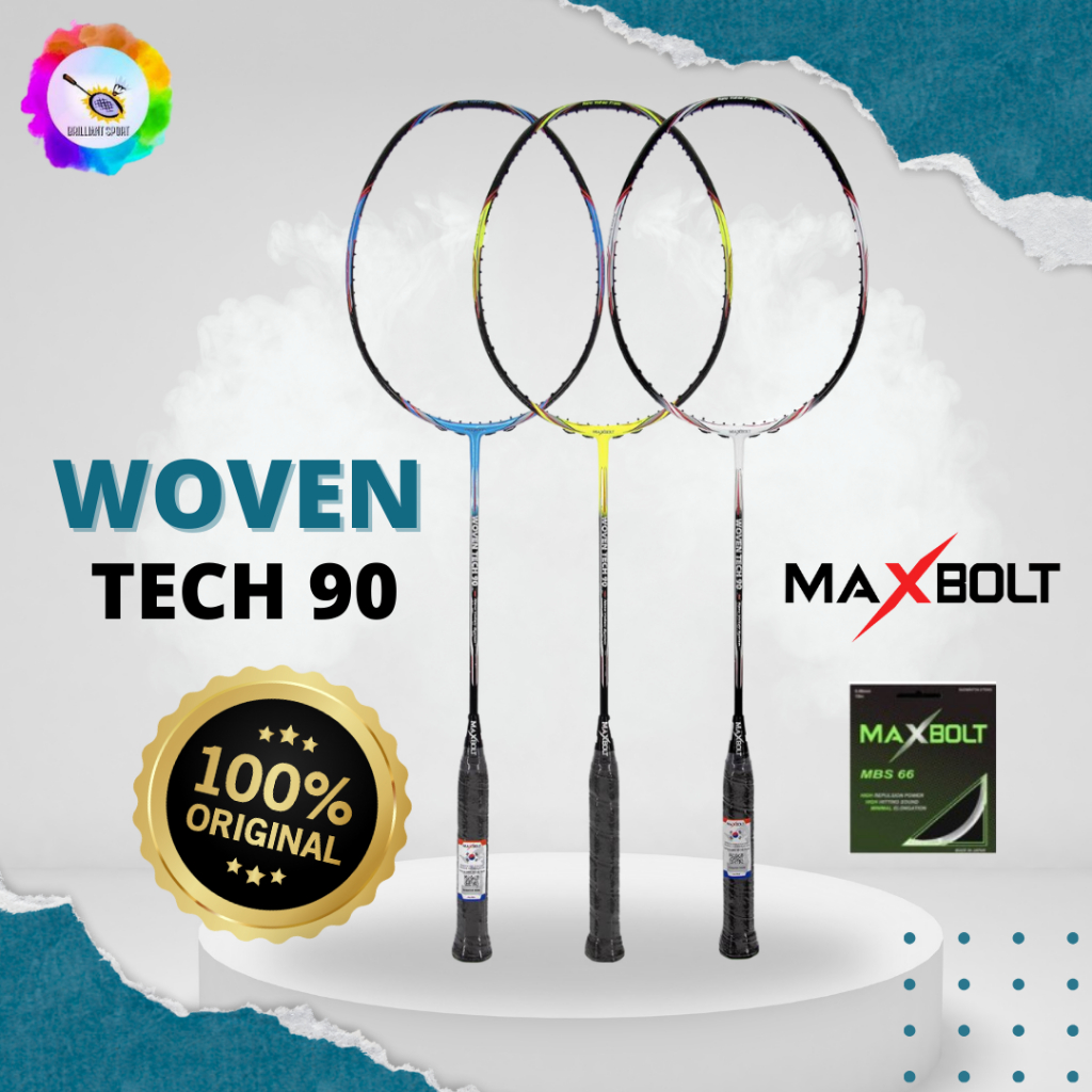 Jual RAKET BADMINTON MAXBOLT WOVEN TECH 90 MAXBOLT WT90 ORIGINAL ...