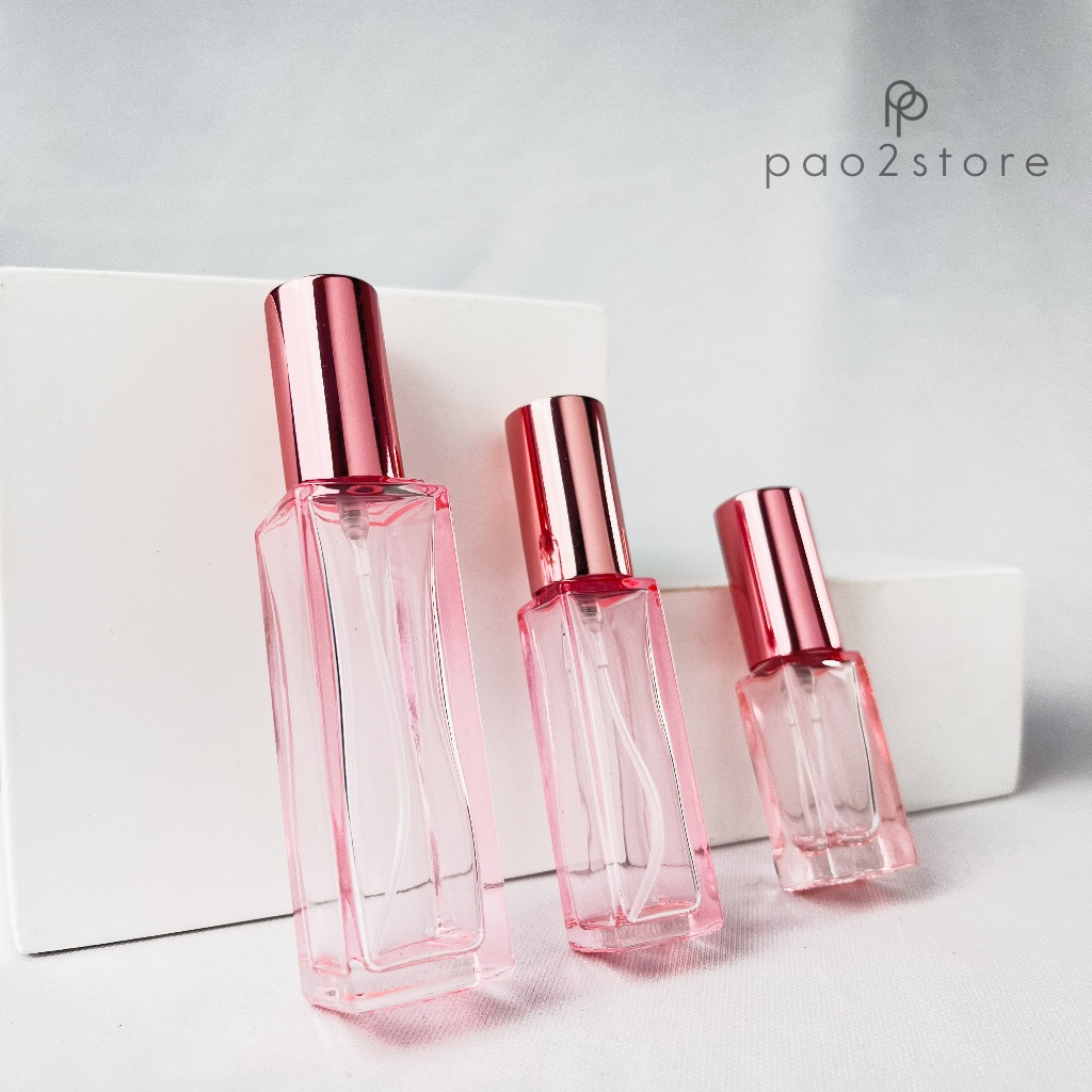 Jual Botol Spray Kotak - Kaca Tebal PINK TRANSPARAN - Parfum Isi Ulang ...