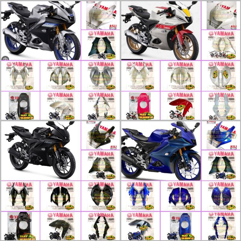Jual PAKET FULL SET BODY HALUS (13 PCS) YAMAHA R15 V4 R15 M ASLI ...