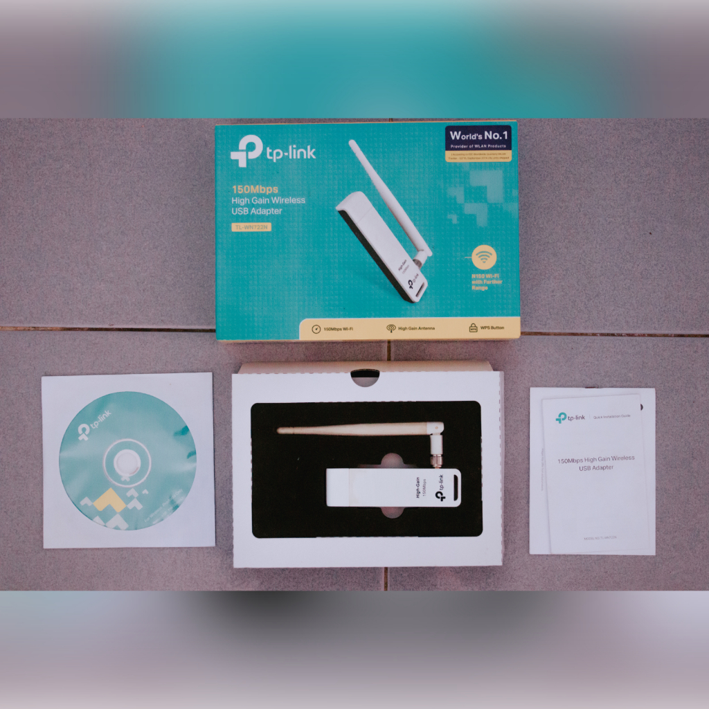 Jual USB Adapter Wifi TP-LINK TL-WN722N 150Mbps High Gain Wireless V3 ...