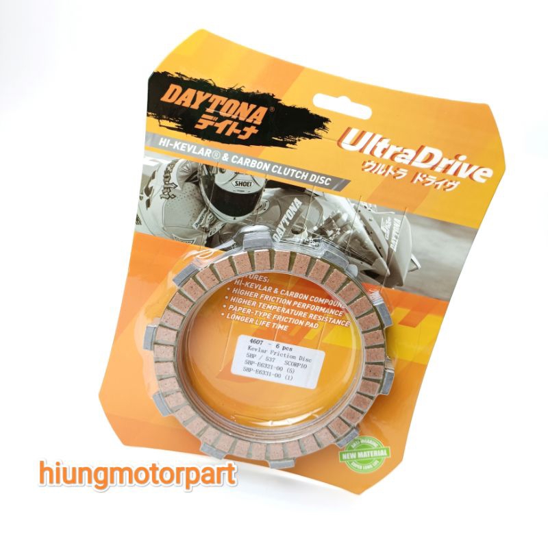 Jual KAMPAS KOPLING DAYTONA RACING SCORPIO SCORPIO Z NEW 1SET-6PCS ...