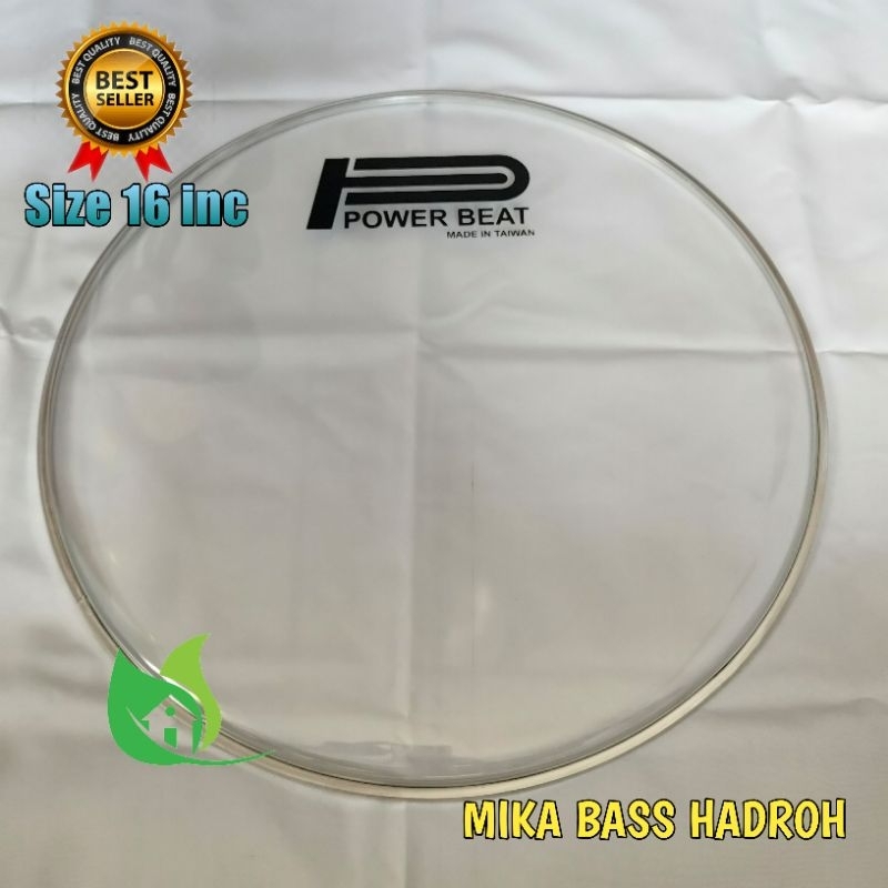 Jual Mika bass hadroh Hadrah banjari 16 inchi 40cm power beat bening ...