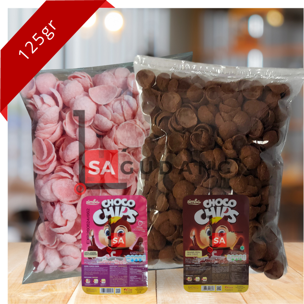 Jual Simba Choco Chips Crunch Chocolate Strawberry Repack 125gr ...