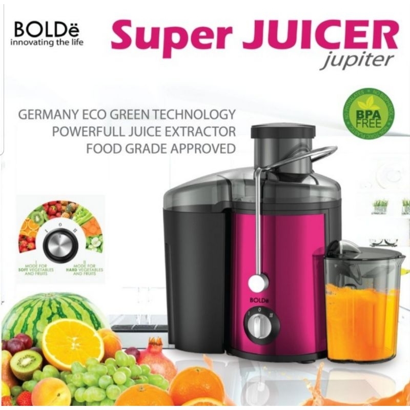 Jual BOLDE : SUPER JUICER JUPITER JUICER EXTRACTOR 500 WATT 500 ML ...
