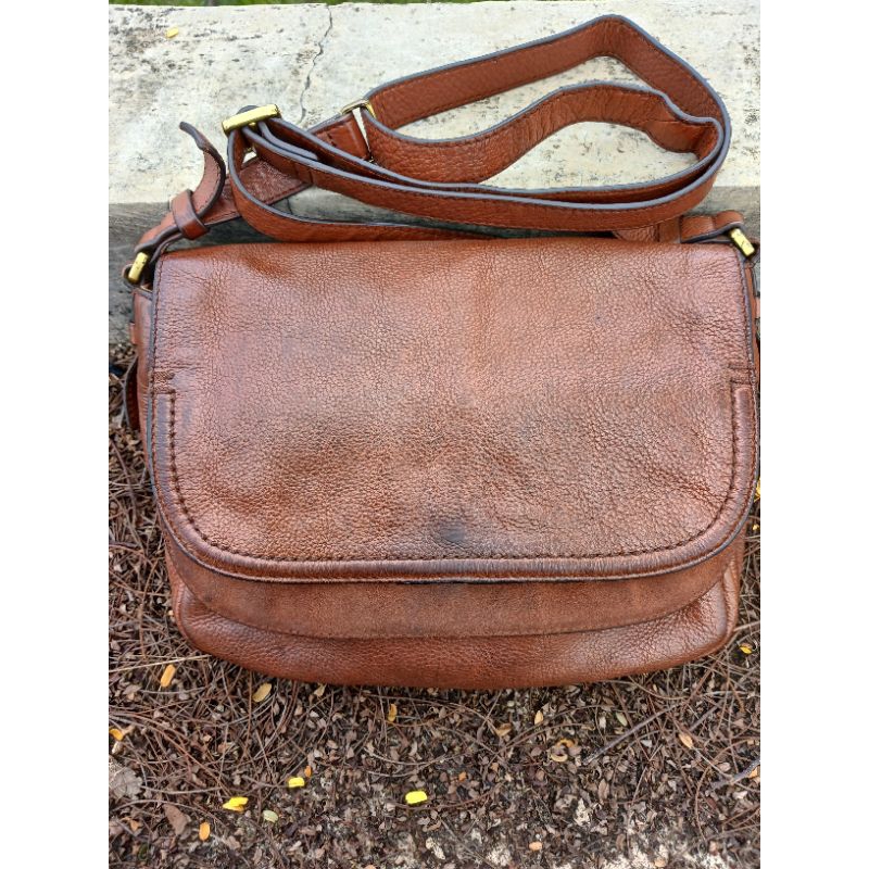 Jual Fossil Peyton Large Sling Bag Preloved | Shopee Indonesia