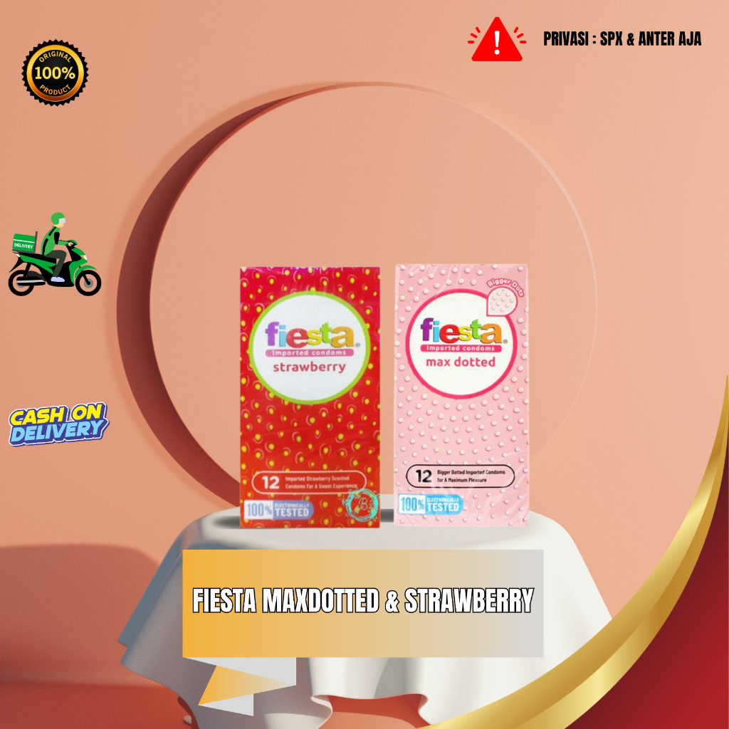 Jual (PRIVASI AMAN) FIESTA MAX DOTTED 12 PCS & STRAWBERRY 12 PCS | Shopee Indonesia
