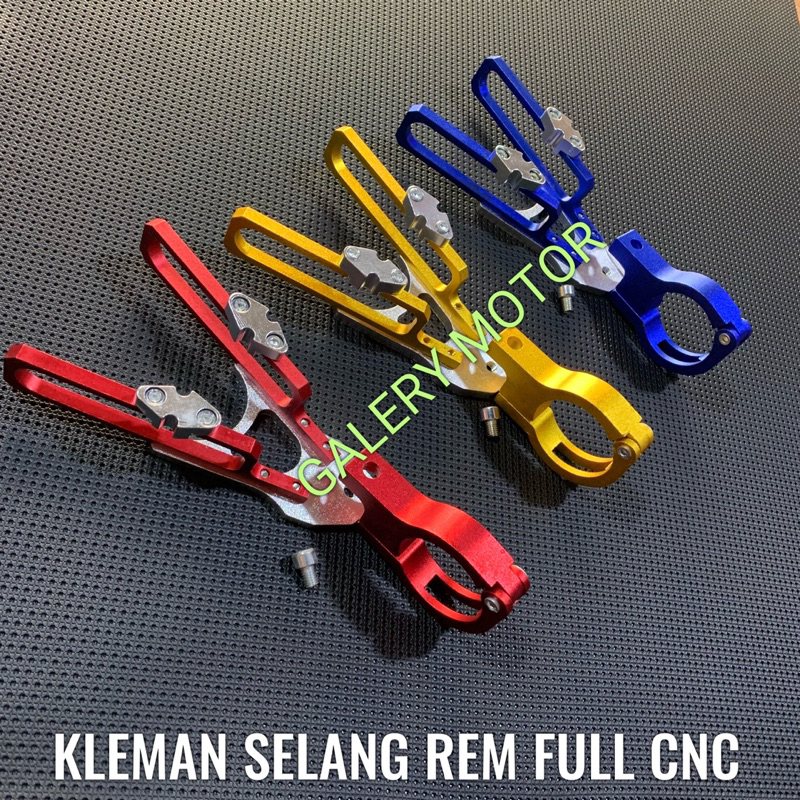 Jual BREKET / BRACKET / KLEMAN SELANG REM DEPAN MODEL V FULL CNC WARNA ...