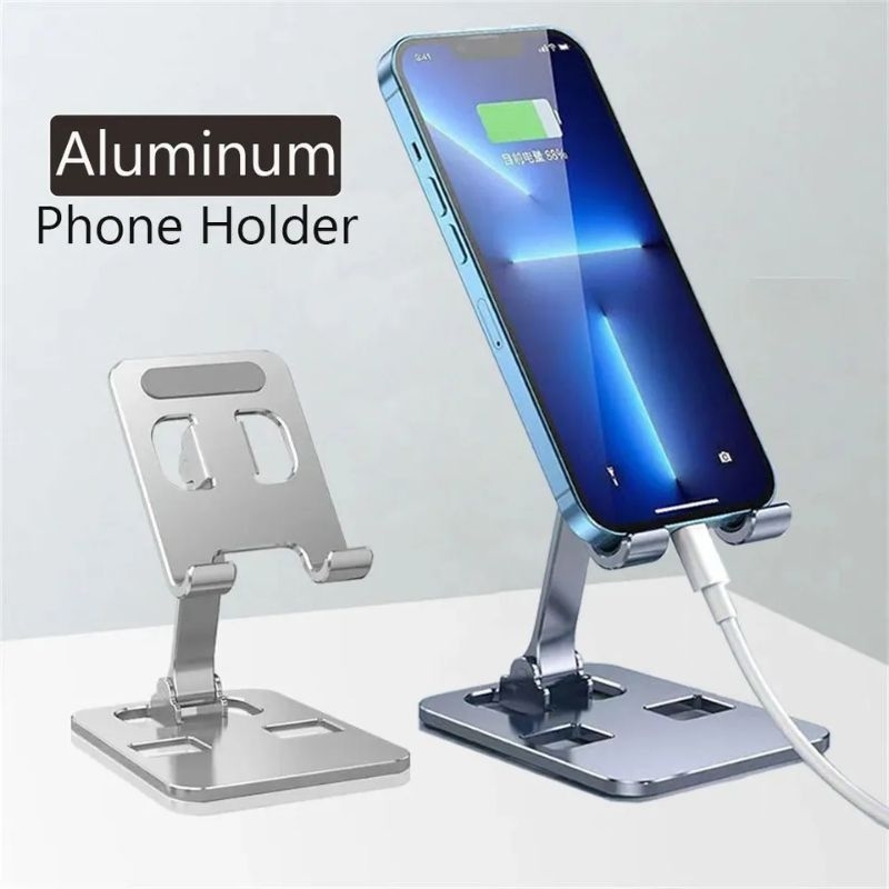 Jual Phone Holder Aluminium Meja kantor lipat HD65 Handphone Hp ...