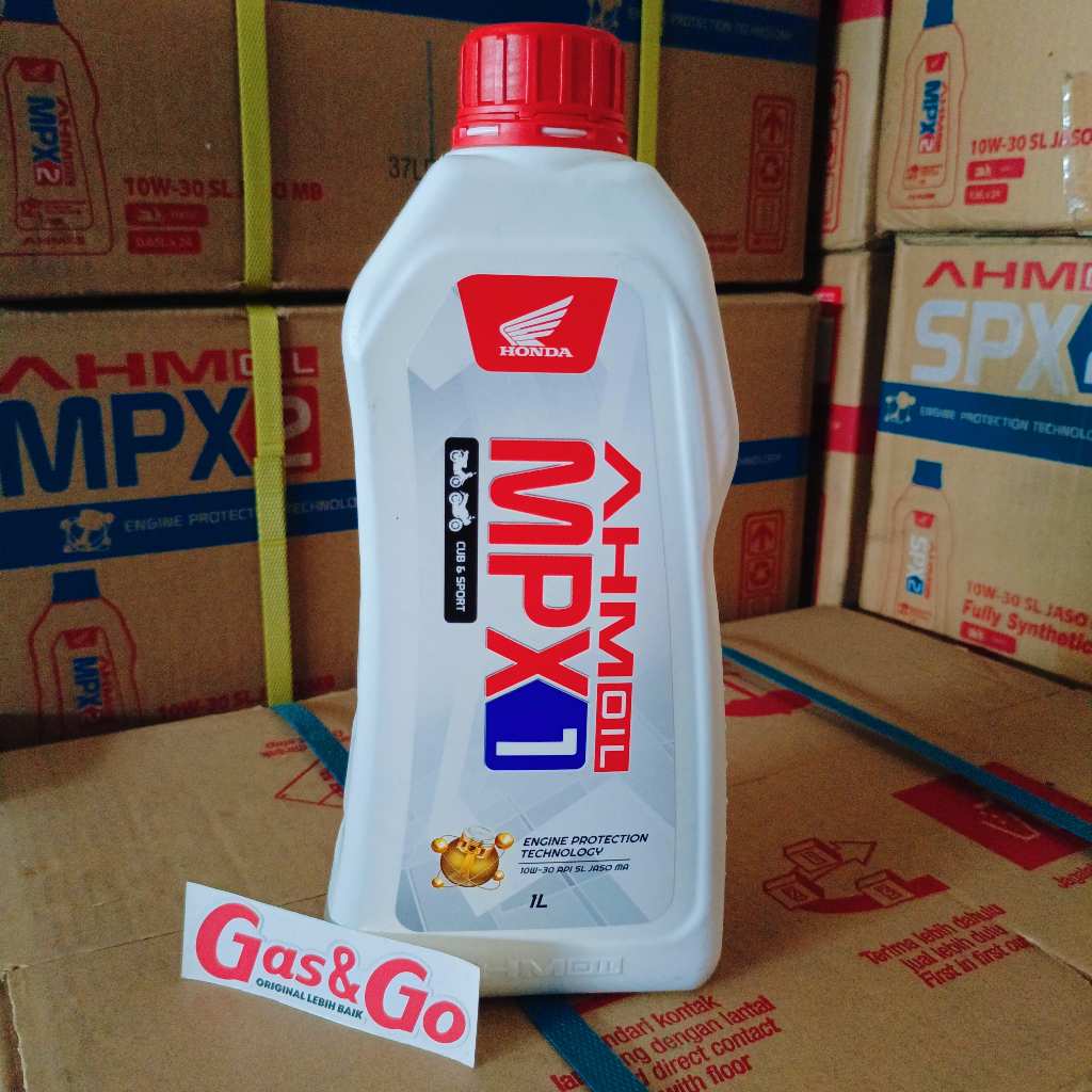 Jual MPX1 1 Liter Oli Motor CB150 Verza Mega Pro CRF 150L AHM Oil MPX1 ...