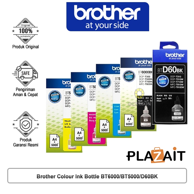 Jual Brother Colour Ink botlle BT-5000 Cyan BT5000C Original | Shopee Indonesia