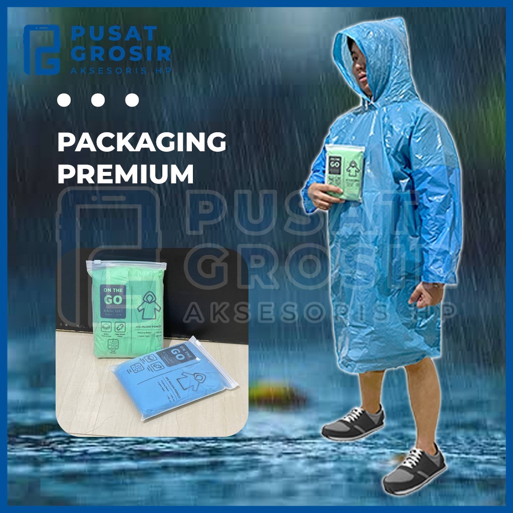Jual Jas Hujan Plastik Ponco tebal Colorful Emergency Raincoat jas ujan ...