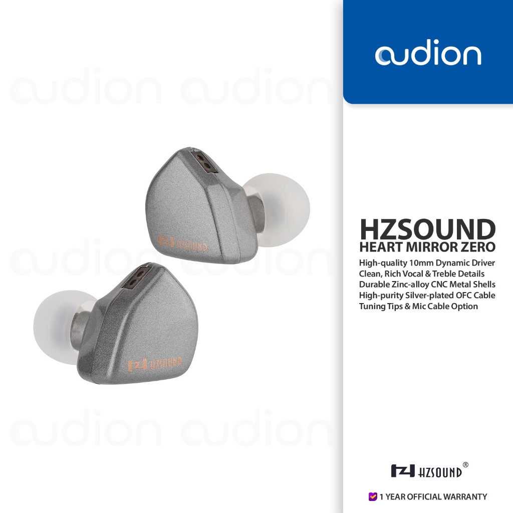 Jual HZSOUND HEART MIRROR ZERO 10mm Dynamic Driver 2pin IEM with Mic ...