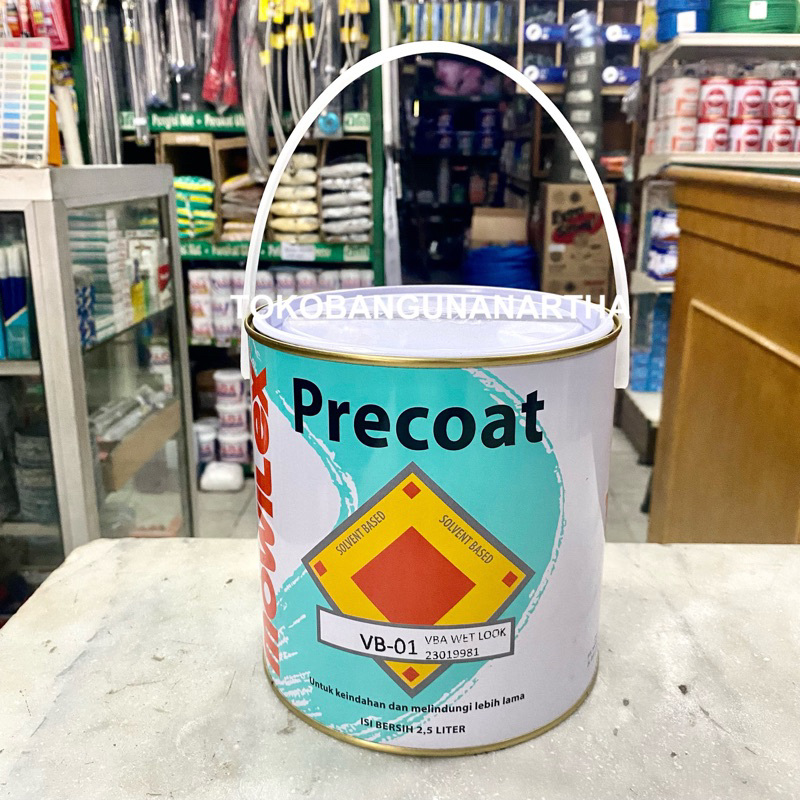 Jual 2,5 Liter Mowilex VB-01 Wet Look / Cat Pelapis Batu Alam / Precoat ...